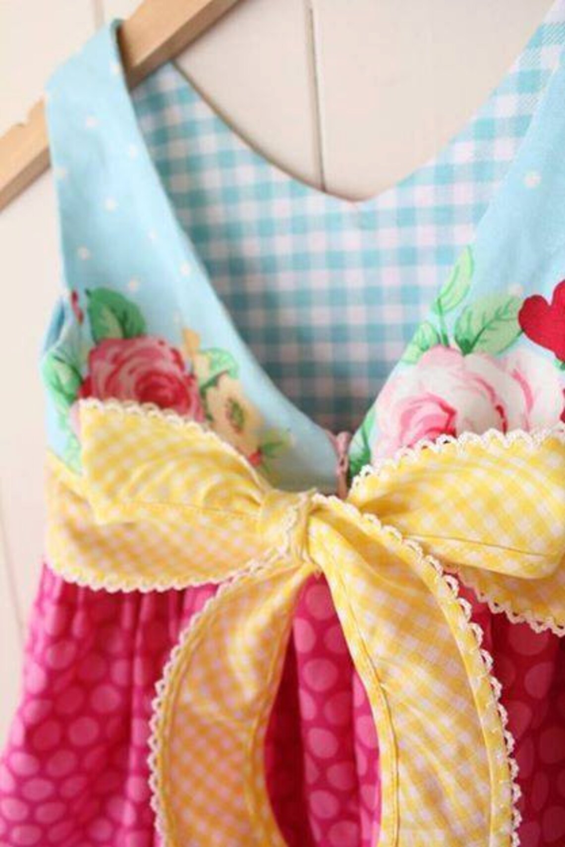 Adele Dress PDF Sewing Pattern, Ruffle Neckline: Sizes 1 to 10 - Etsy ...