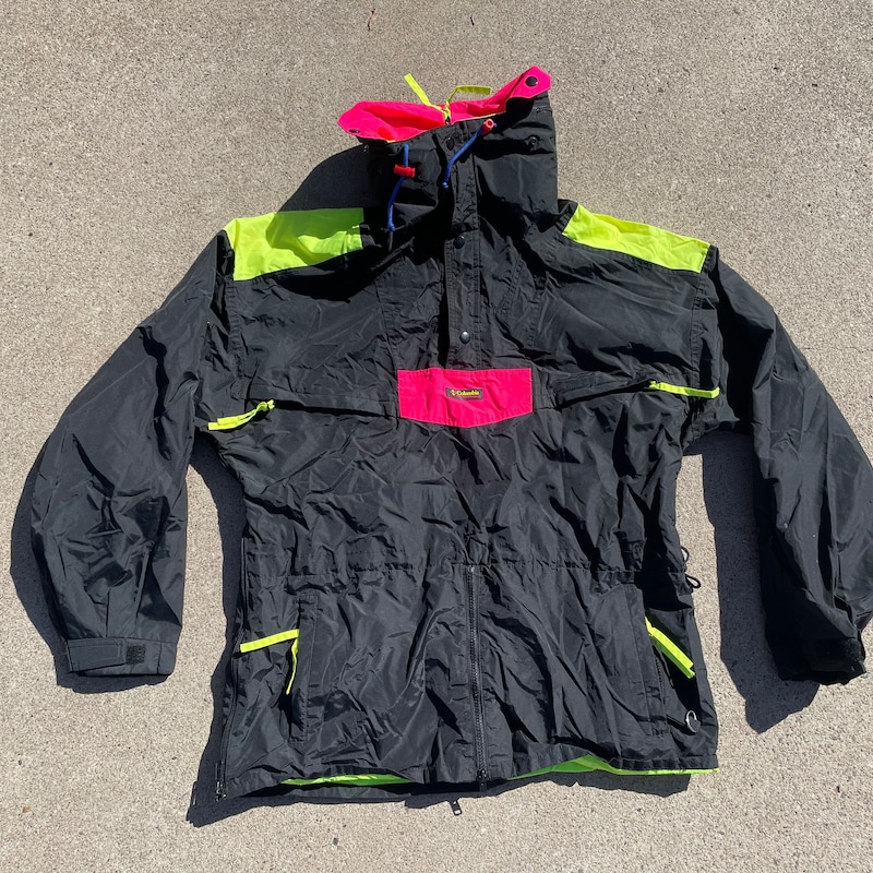 Neon Windbreaker - Etsy