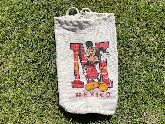 Vtg 90s Bootleg Disney Mickey Mouse Drag String Duffle - Etsy