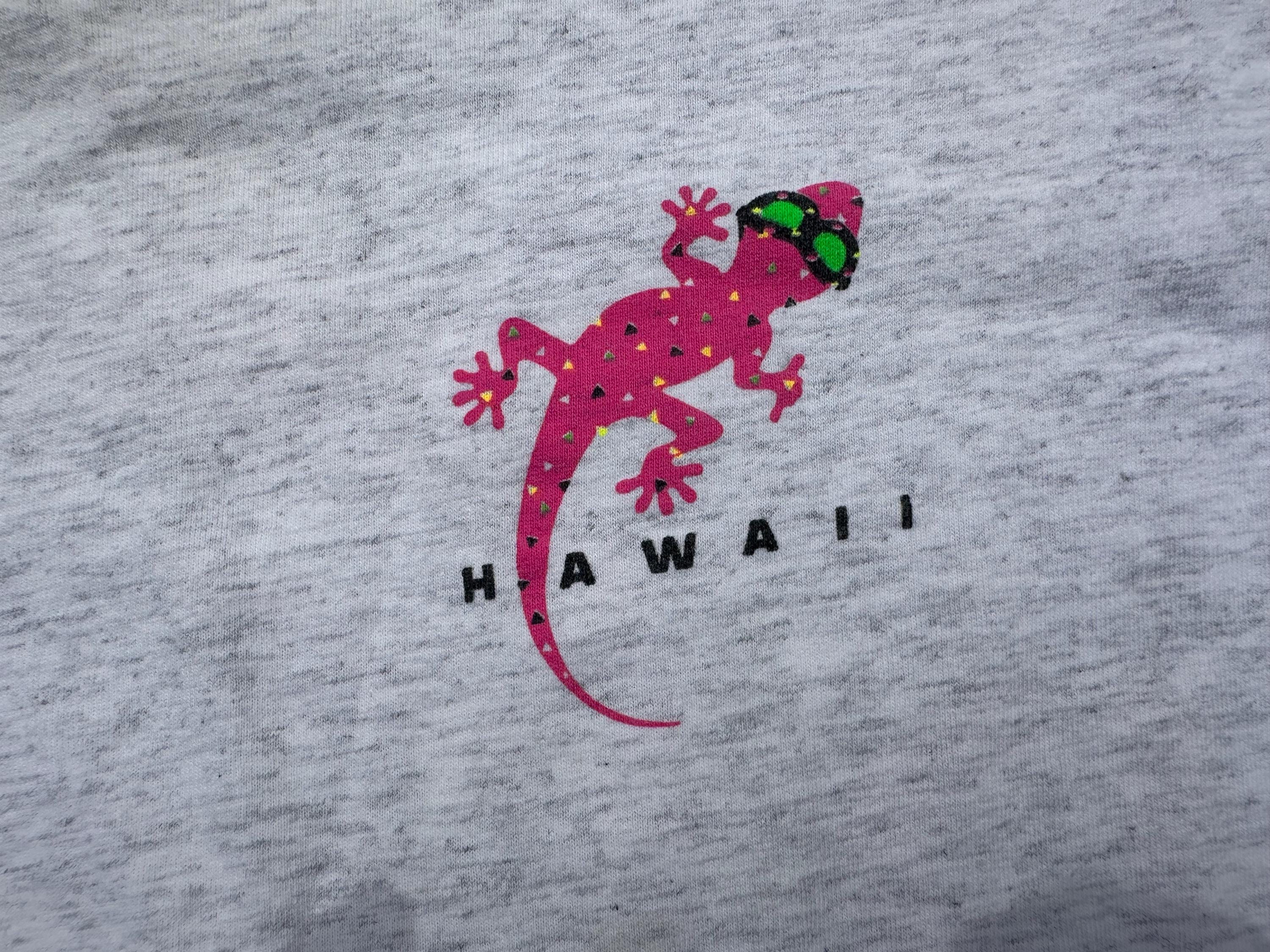 Vtg 90s Decko Gecko Hawaii Graphic Printed Single Stitched T-shirt - Etsy