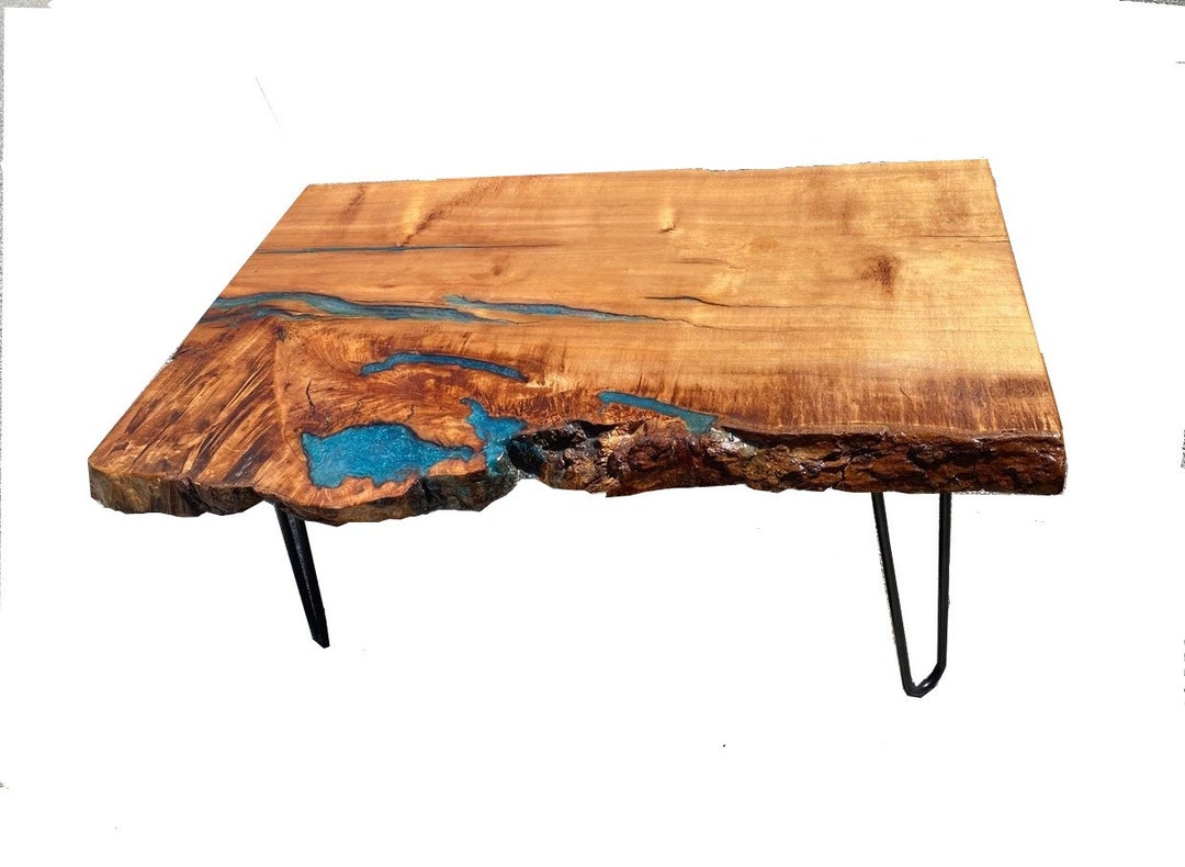 Cobalt Resin Coffee Table - Etsy