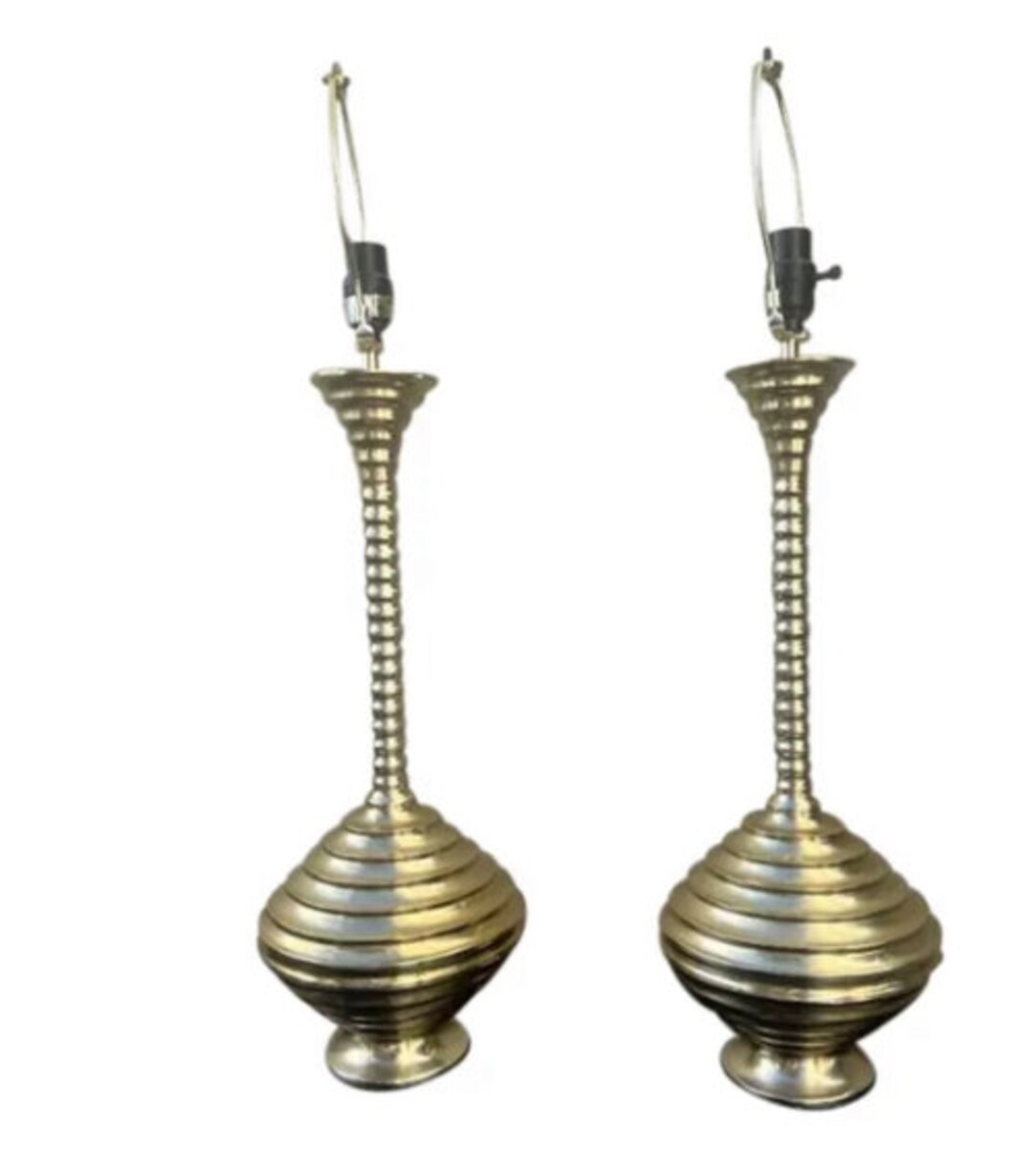 Mid 20th Century Kapoor Pottery Lamps Set of 2 - Etsy