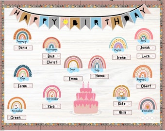 Birthday Display Bulletin Board Kit Superhero Birthday Display Editable ...