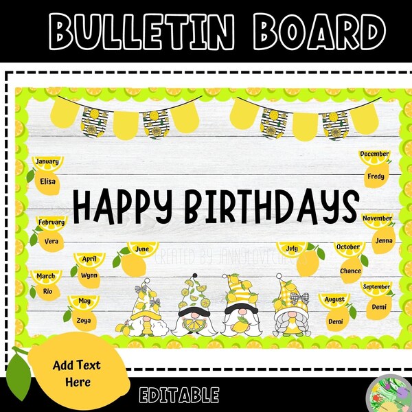 Lemon Bulletin Board - Etsy