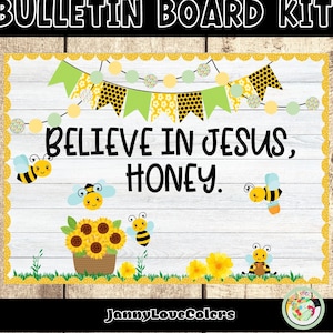 Bee Theme Spring Bulletin Board Kit Spring Door Decoration - Etsy