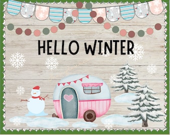 Christmas Bulletin Board Kit Classroom Decor Retro - Etsy