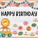 Birthday Display Bulletin Board Kit, Donut Birthday Display, Editable ...
