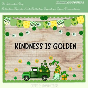 St. Patrick's Day Bulletin Board Kit Printable March - Etsy