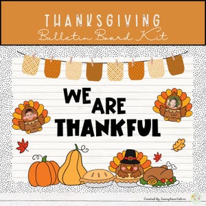Thanksgiving Bulletin Board Kit: Fall Classroom Decor (digital Download ...