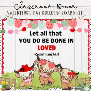 Valentine's Day Bulletin Board Kit: Classroom Decor (printable ...