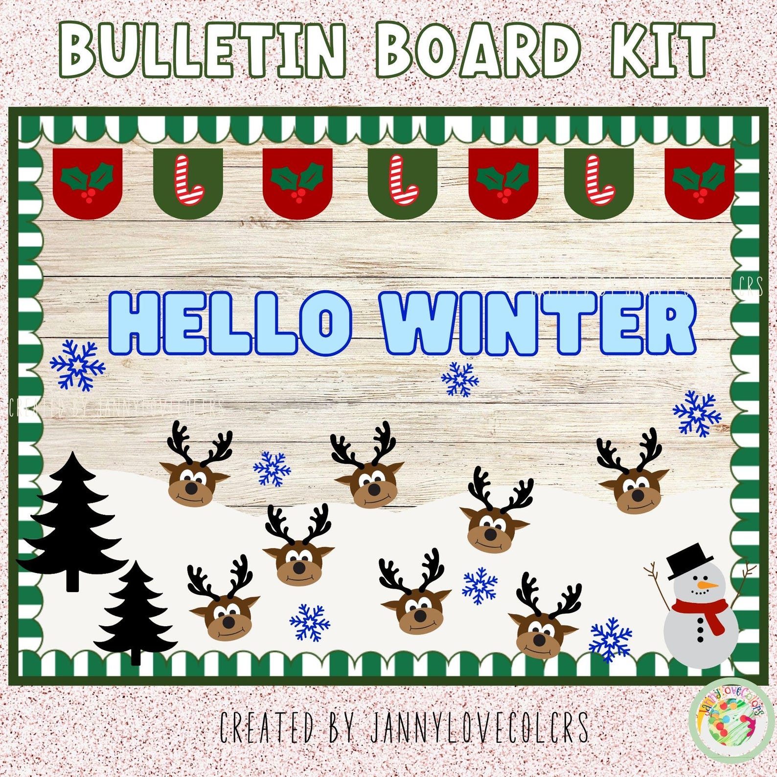 Oh Deer! Winter is Here | Bulletin Board Set | Classroom Decor - Etsy