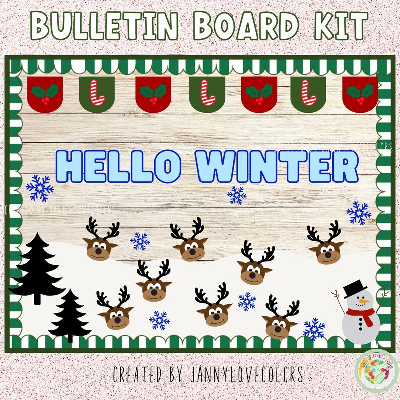 Oh Deer! Winter is Here | Bulletin Board Set | Classroom Decor - Etsy