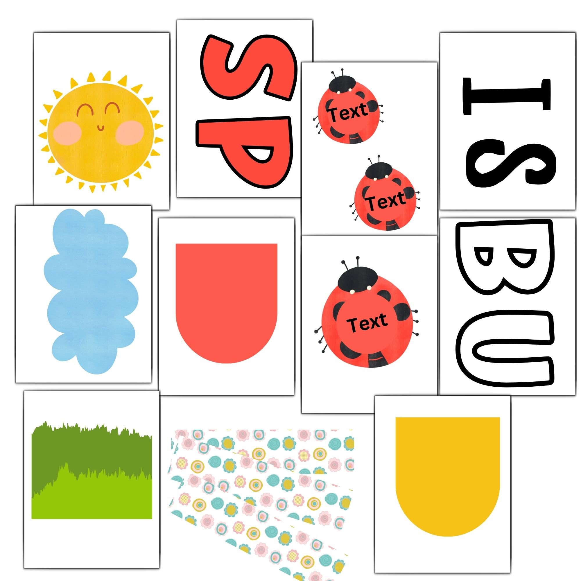 Spring Bulletin Board Kit Spring Door Decor Ladybug Editable - Etsy