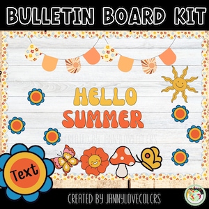 Retro Sunshine Bulletin Board | Summer Bulletin Board Kit | Be the ...