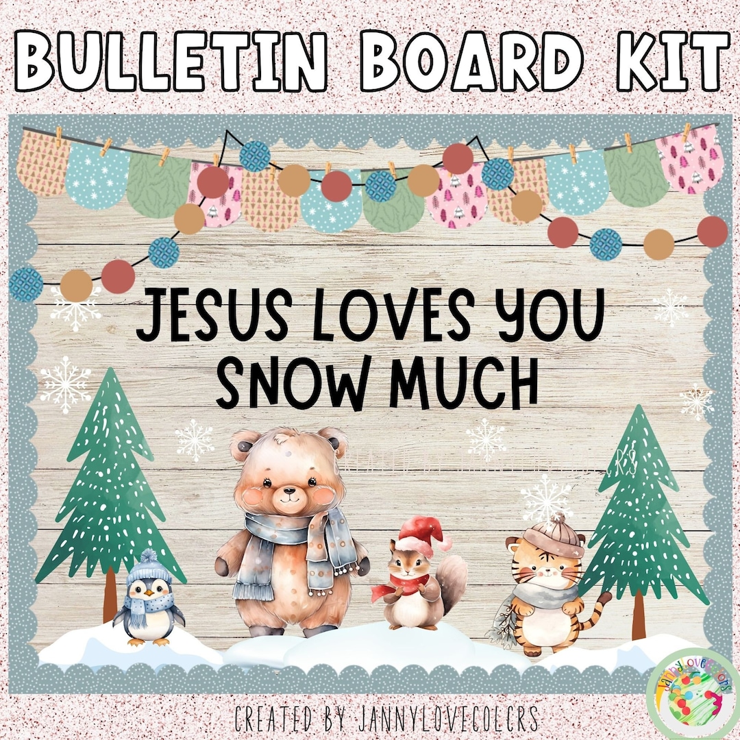 Winter Wonderland Bulletin Board Kit, Winter - December & January ...