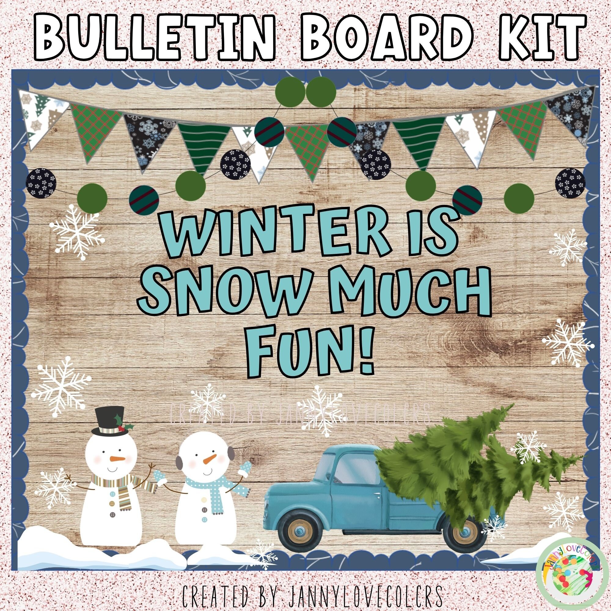 Winter Snowman Door Display January Bulletin Board Winter Bulletin ...