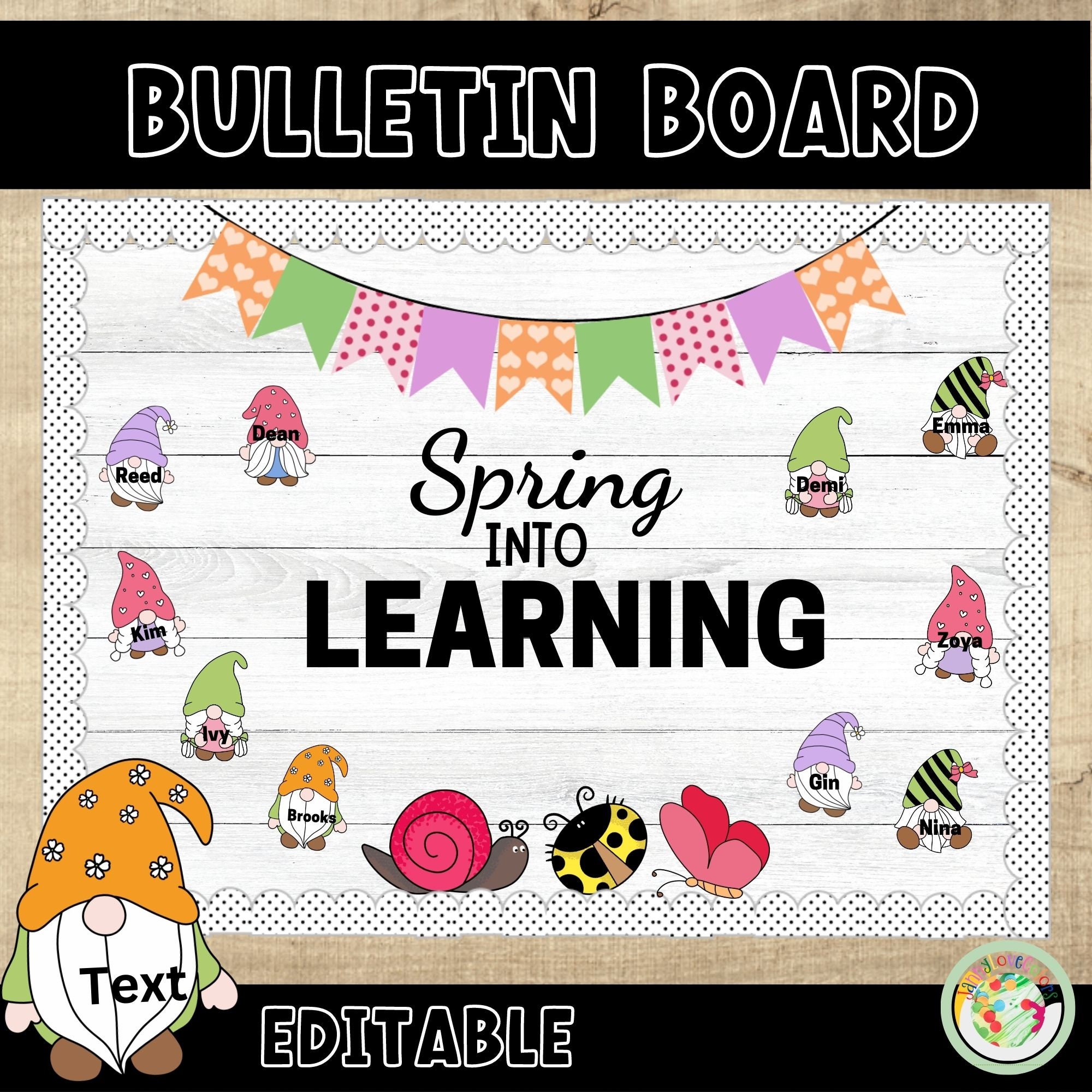 Hello Spring April & May Bulletin Board Kindness Bulletin Board Kit ...
