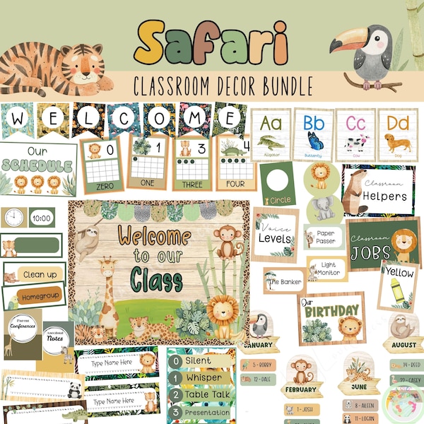 Classroom Bundles Jungle - Etsy