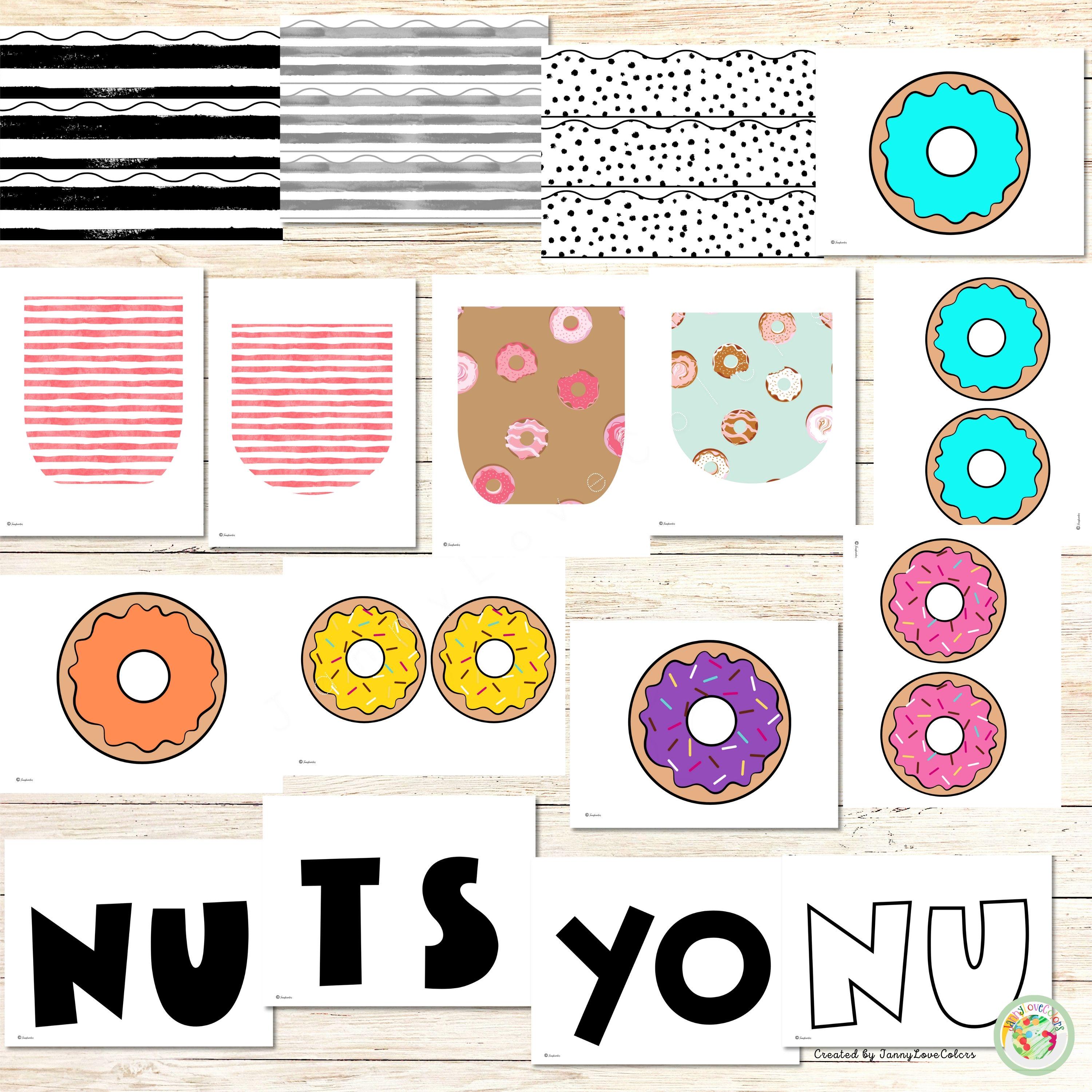 Donut Stress Printable Bulletin Board | Classroom Door Decor Kit - Etsy
