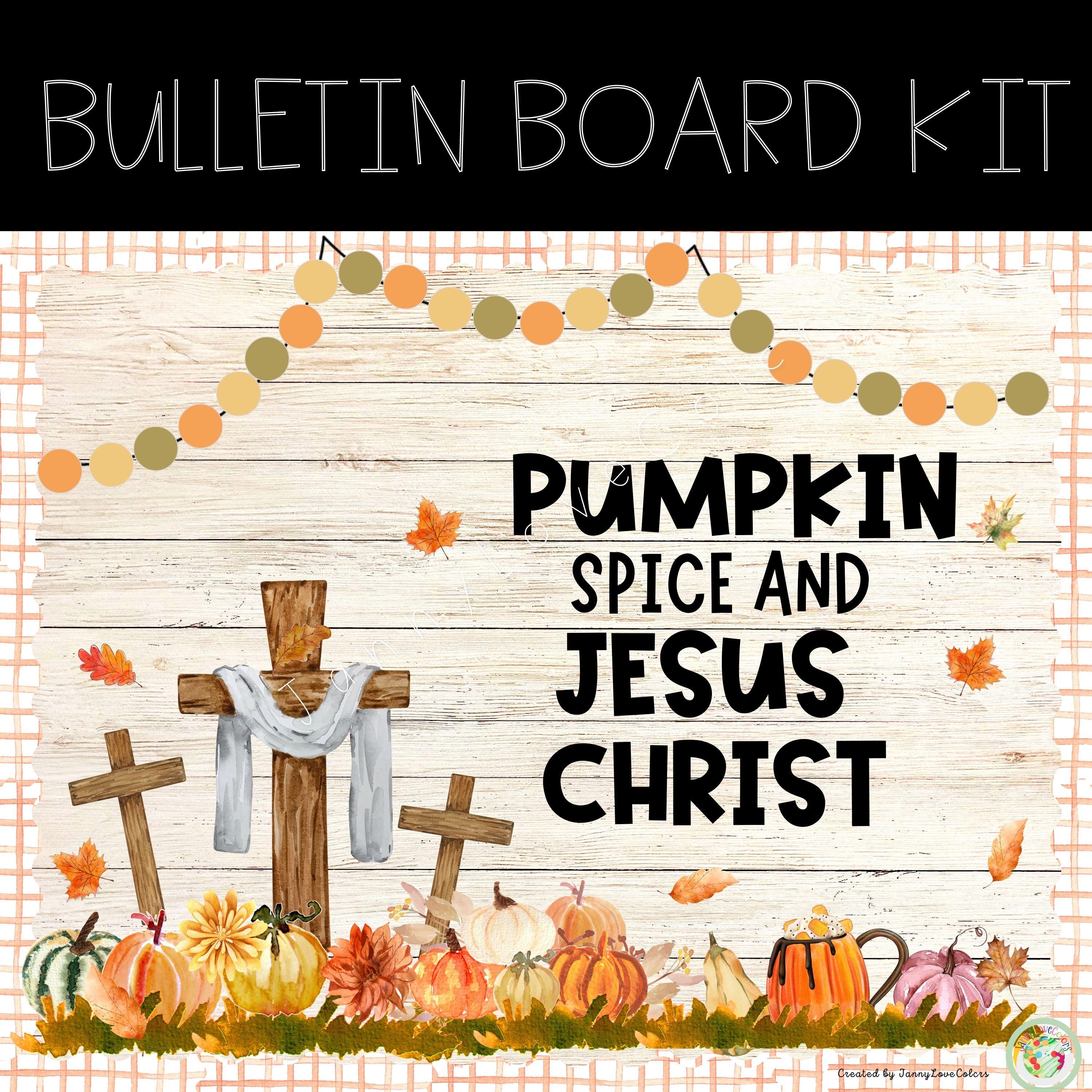 Fall Bulletin Board Kit: Church, Sunday School Decor (digital Download ...