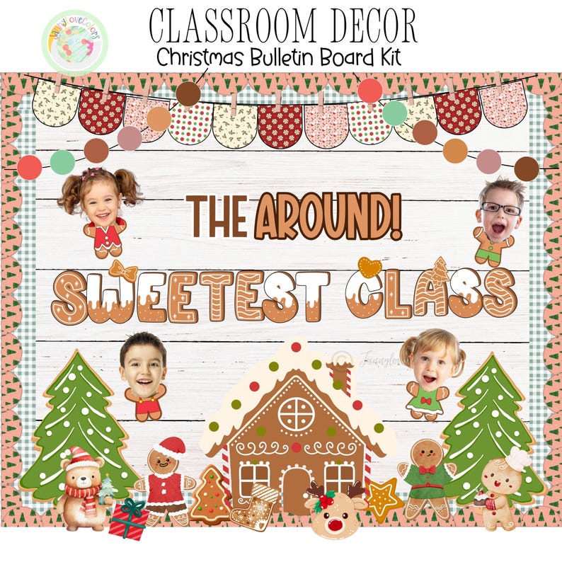 Smart Cookies Christmas Bulletin Board | Gingerbread Classroom Decor ...