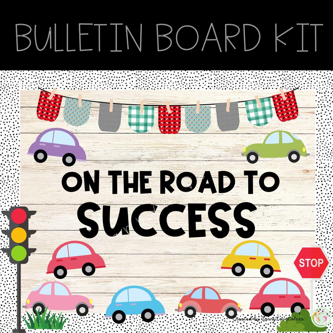 Car Theme Bulletin Board Kit: Classroom Decor (PDF) - Etsy