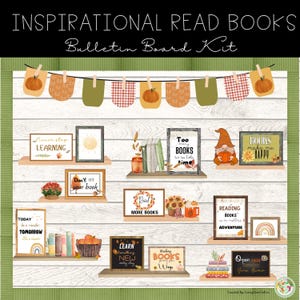 Inspirational Read Books Quote Bulletin Board Kit Door Decor Classroom ...