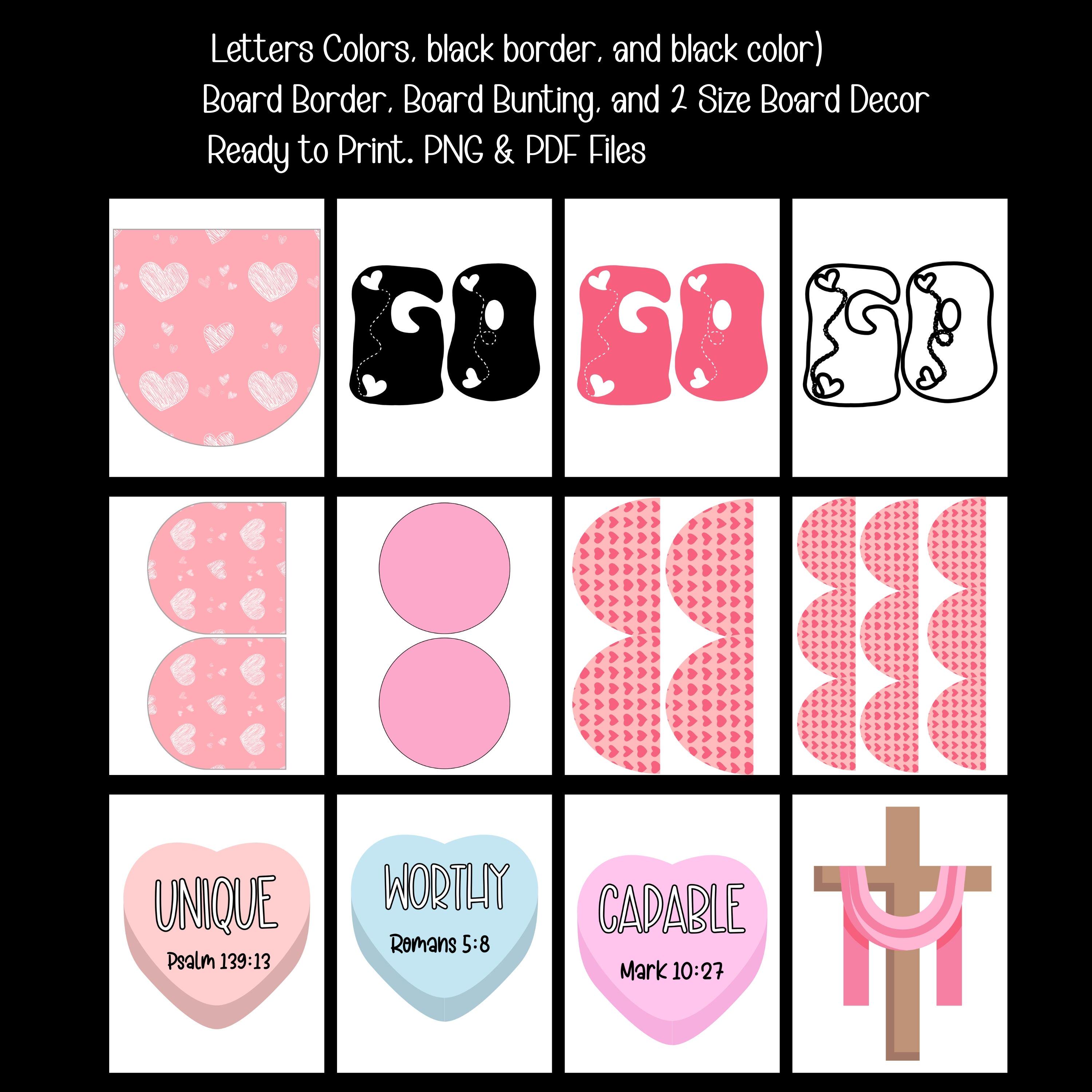 Christian Valentine Bulletin Board Kit | SEL Classroom Decor (PDF, PPT ...