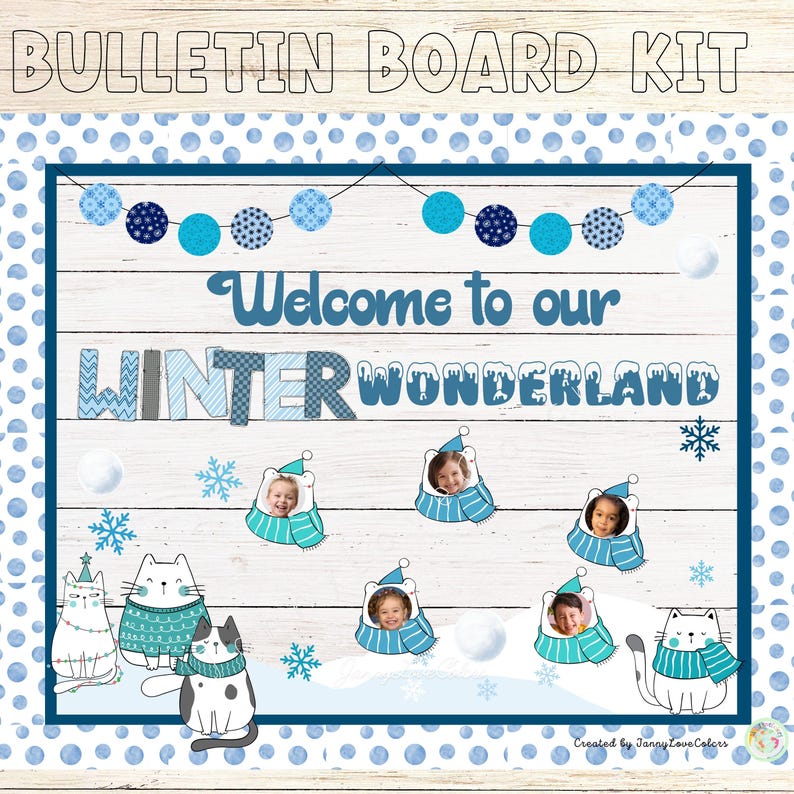 Winter Wonderland Bulletin Board Kit: Classroom Decor (digital Download ...