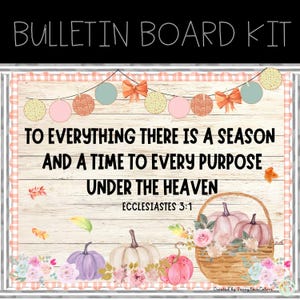 Fall Christian Bulletin Boards Fall Bible Verses Decor - Etsy