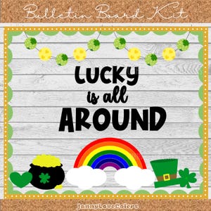 St. Patrick's Day | March Bulletin Board Set | St. Patrick's Day Door ...