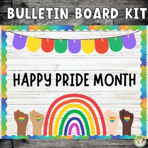 Pride Month Bulletin Board, Classroom Display Door Decoration, LGBTQ ...