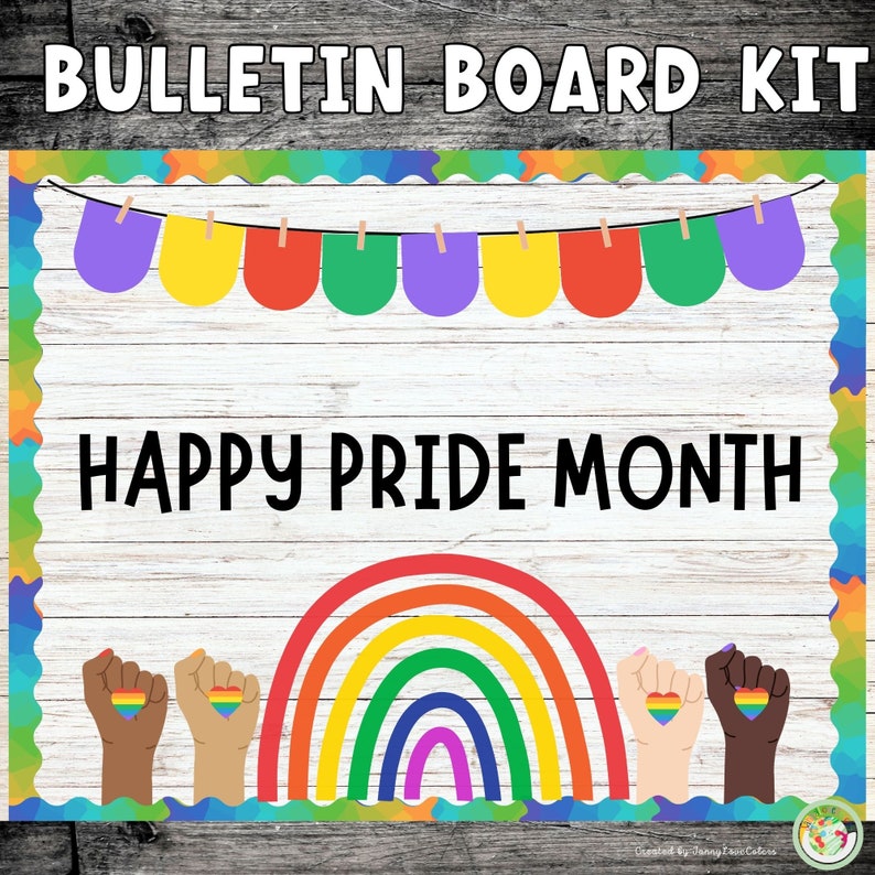 Pride Month Bulletin Board, Classroom Display Door Decoration, LGBTQ ...