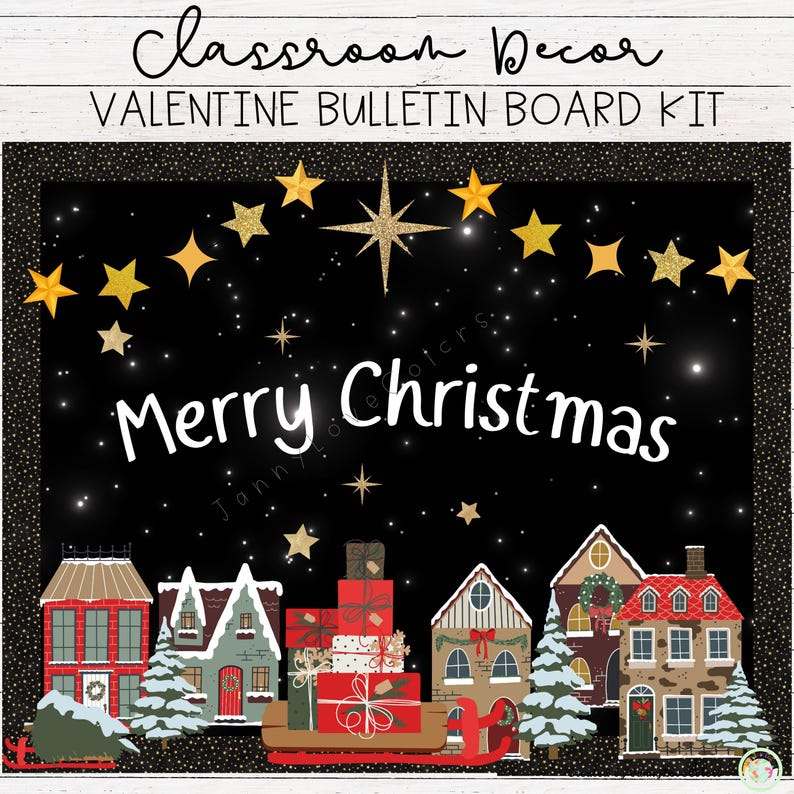 Silent Night Nativity Bulletin Board Kit: Christmas Church Decor (PDF ...
