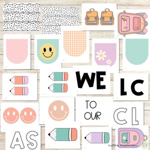 Welcome Back to School Bulletin Board | Welcome to Our Class | Pastel ...