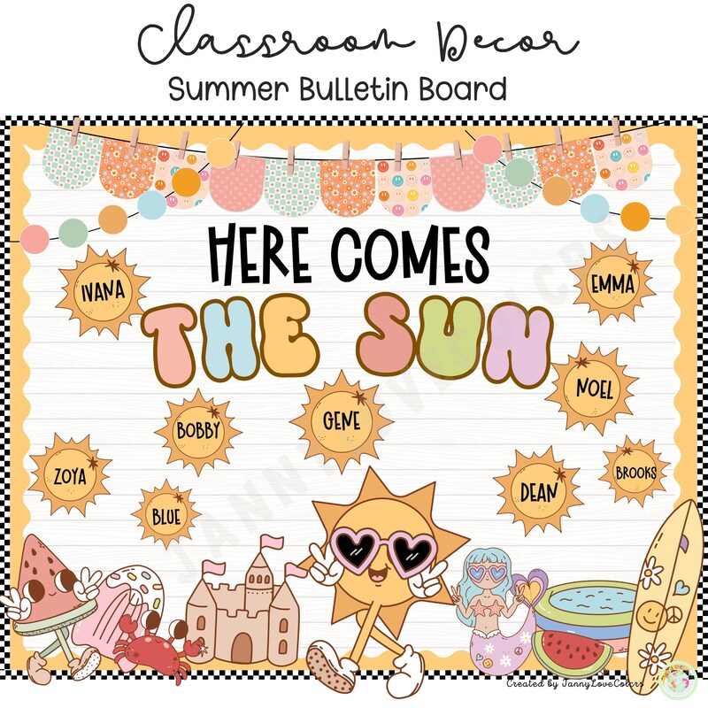 Sun Bulletin Board - Etsy