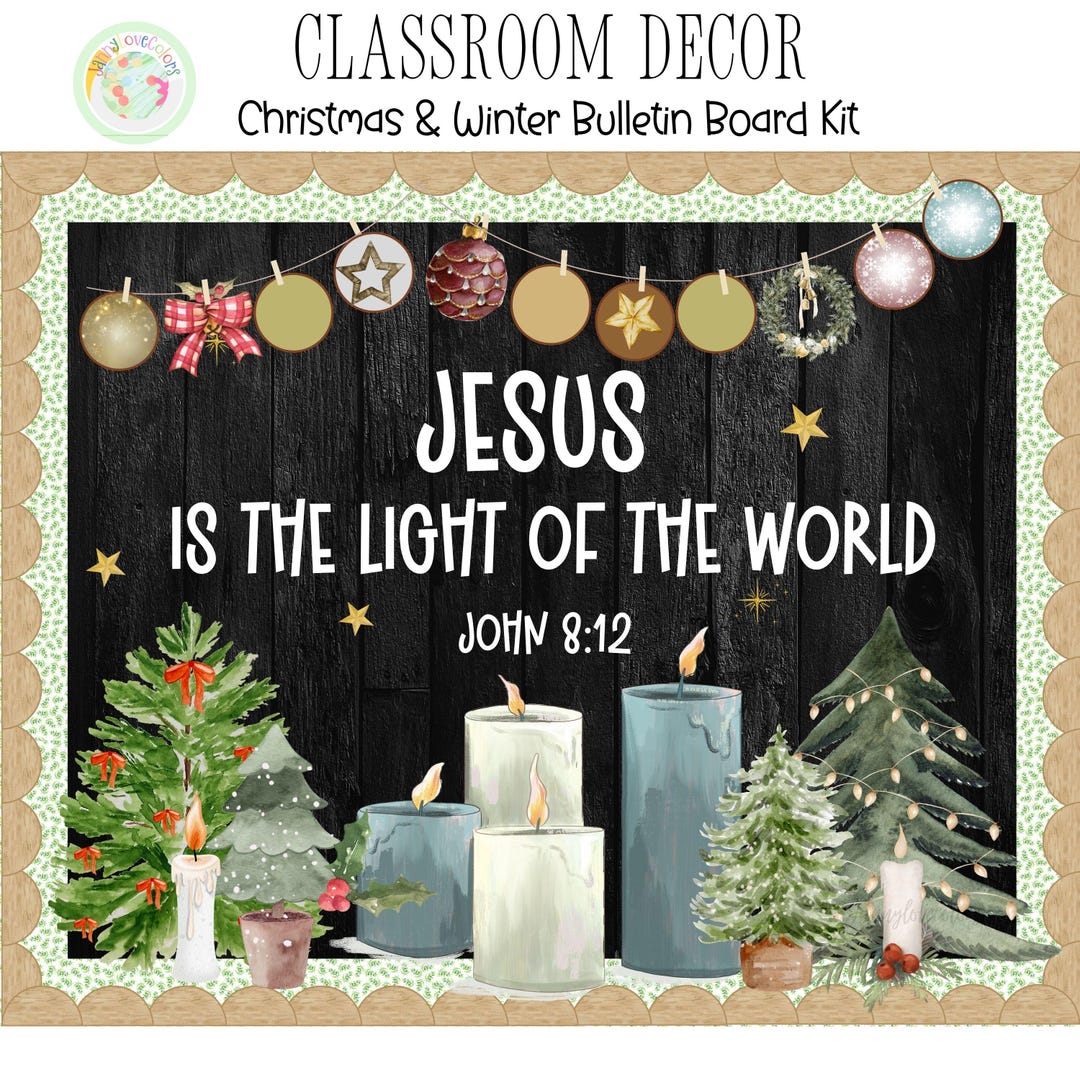 Christian Christmas Classroom Bulletin Board Kit (digital Download) - Etsy