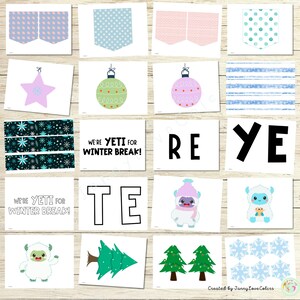 Winter Break Countdown Bulletin Board Kit | Christmas Door Decor ...