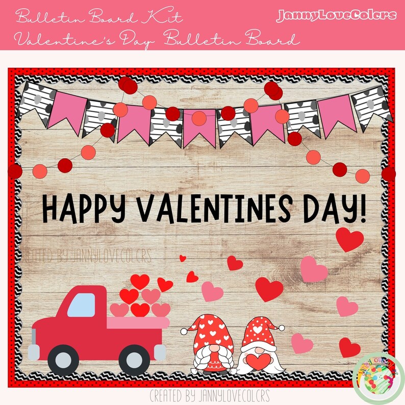 February Bulletin Board Kit Classroom Decor Bulletin Board Valentine ...