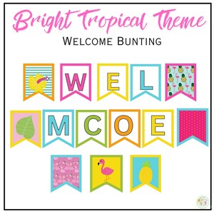 Classroom Decor Bundle, Door Decor, Back to School, Printable, Bright ...