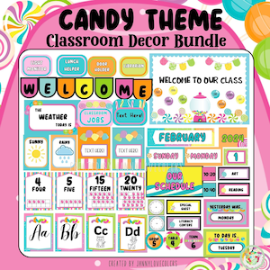 Candy Theme - Classroom Decor Bundle | Back to School Classroom ...