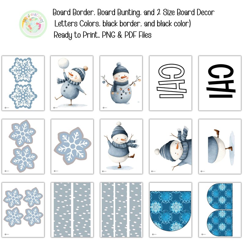 Winter Classroom Door Decor | Christmas Bulletin Board Kit | Editable ...