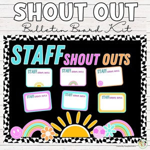 Staff Shout Out Bulletin Board Kit: Printable Kindness Cards (PDF) - Etsy