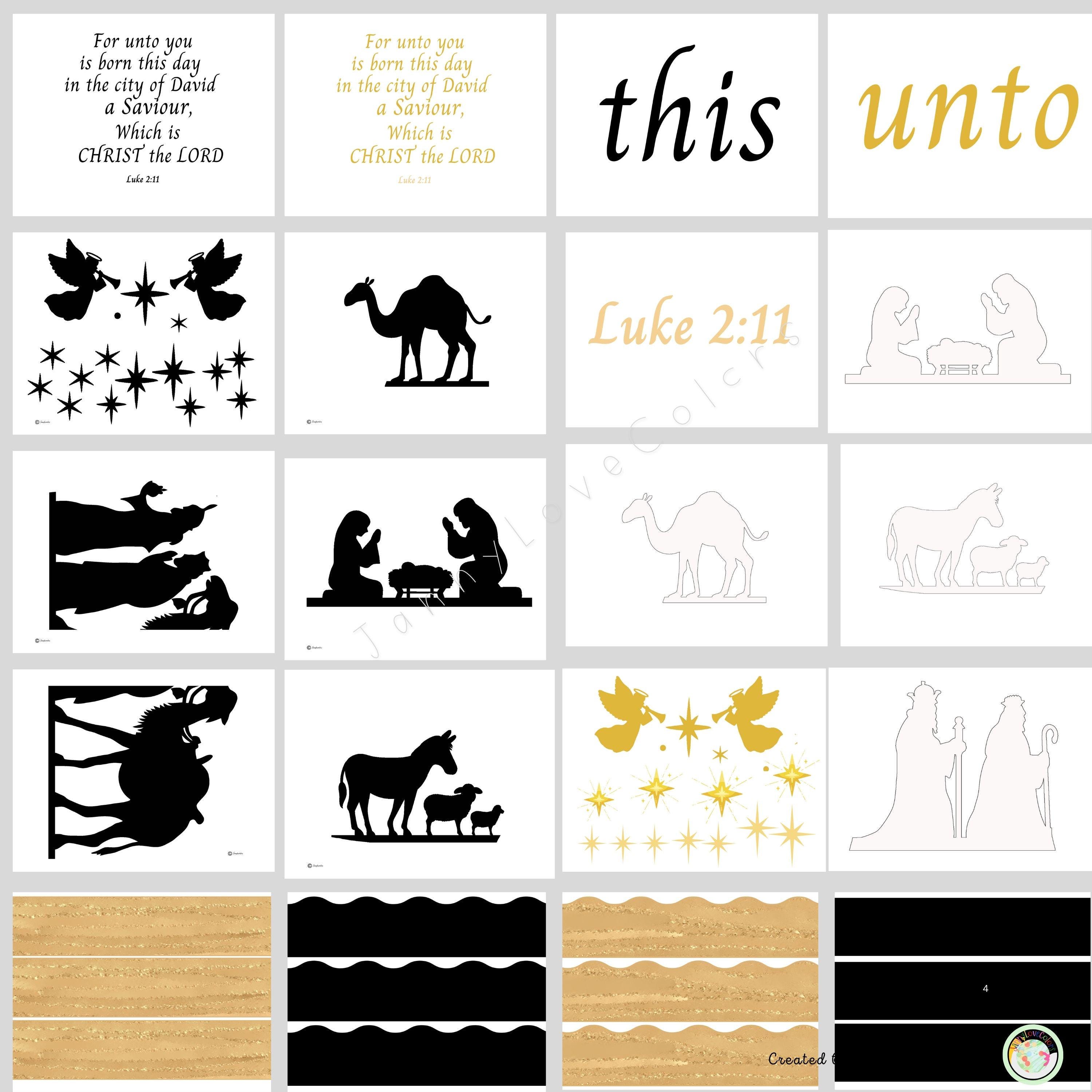 Nativity Bulletin Board: Christian Classroom Decor (digital Download ...