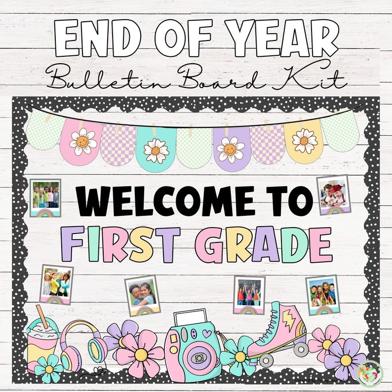 End of Year Bulletin Board, Door Decor, or Poster, Groovy Classroom ...