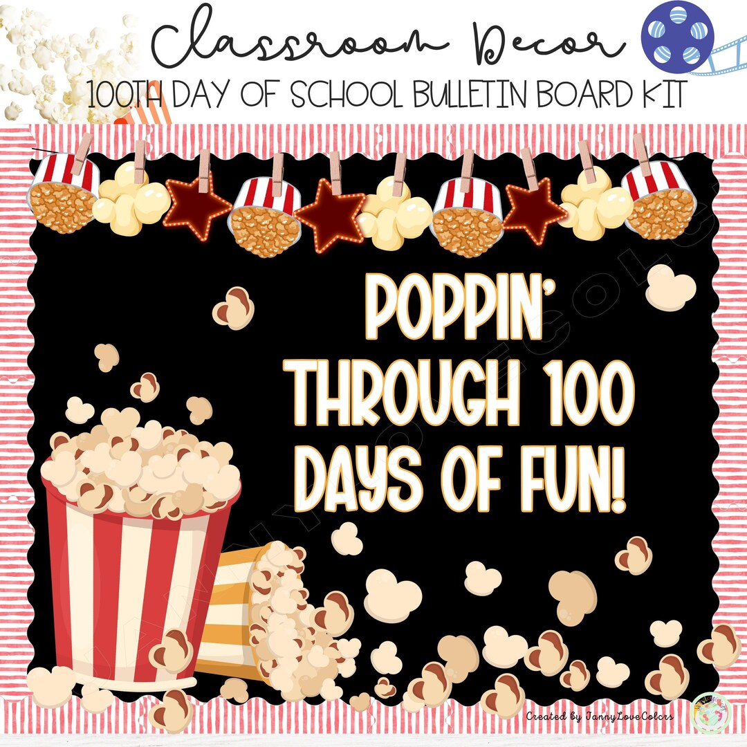 100th Day of School | 100th Day Poppin Door Decor | Classroom Decor ...