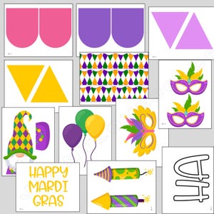 Mardi Gras Gnome Bulletin Board Kit |printable Classroom | Decor Door ...