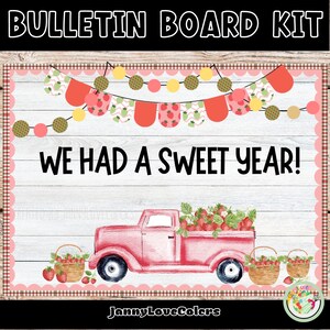 Strawberry Truck - May & June Bulletin Board - Summer Bulletin Board ...
