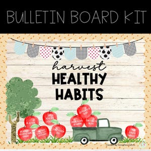 Fall for Healthy Habits Bulletin Board Kit Nurse Health Office ...