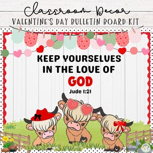 Valentine's Day Bulletin Board Kit: Classroom Decor (printable ...